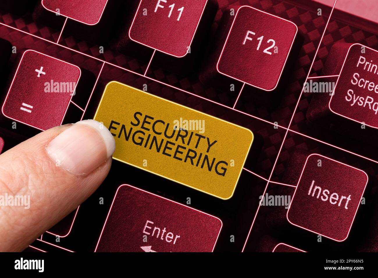 Sign displaying Security Engineering. Word Written on focus on the ...
