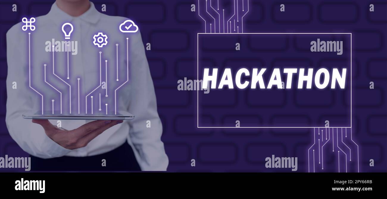 Writing displaying text Hackathon. Internet Concept event where large ... Writing displaying text Hackathon. Internet Concept event where large ...