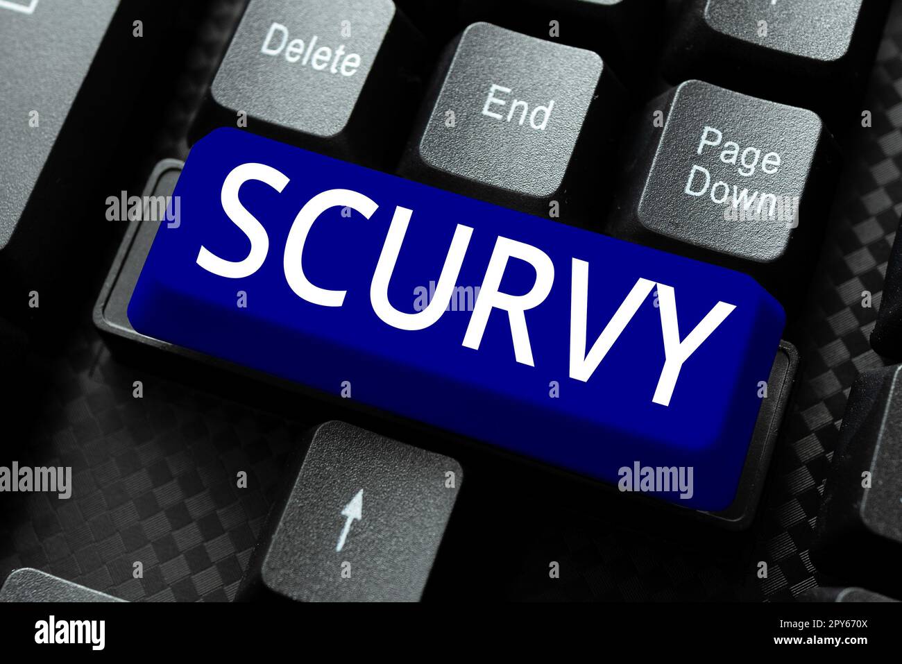 Writing displaying text Scurvy. Word for disease caused by a lack of ...