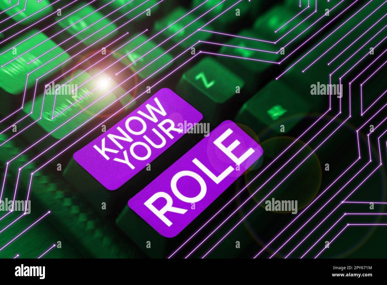 Inspiration showing sign Know Your Role. Concept meaning Be clear of ...