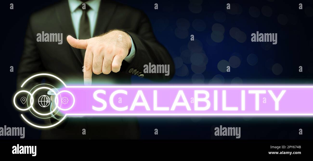 Inspiration showing sign Scalability. Business concept capable of being ...