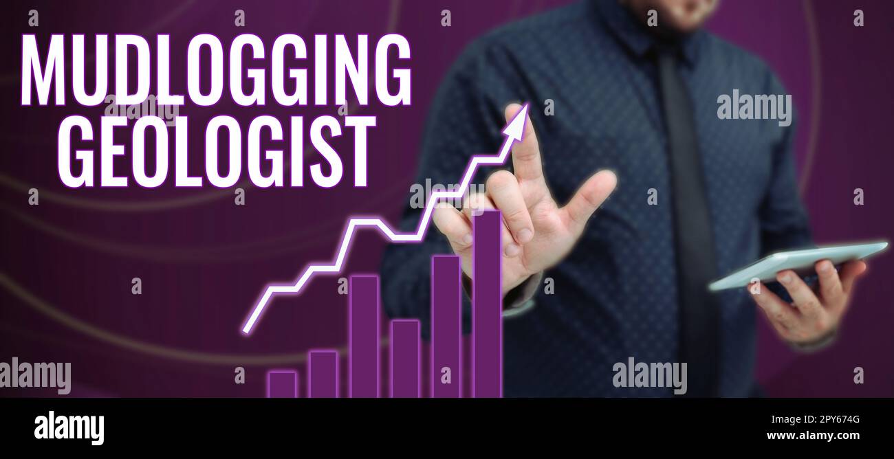 Writing Displaying Text Mudlogging Geologist Internet Concept Gather