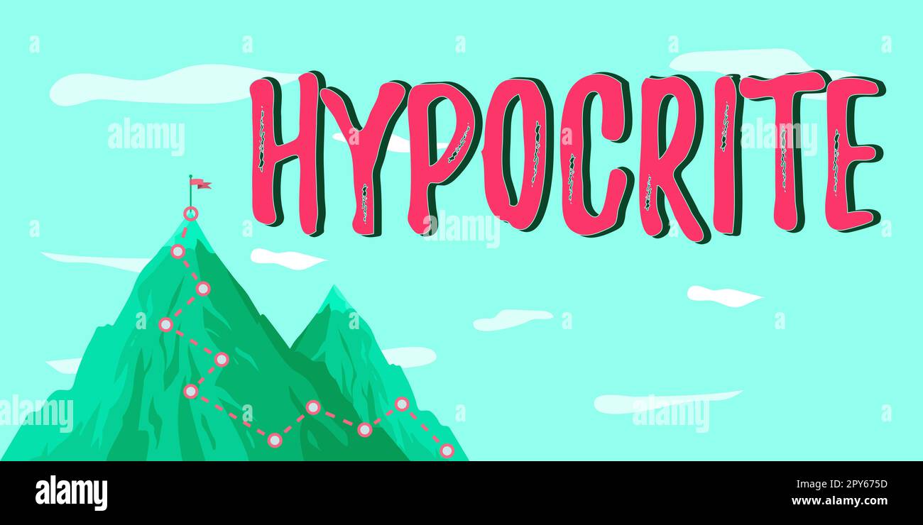 Text caption presenting Hypocrite. Word for Medical condition in which ...