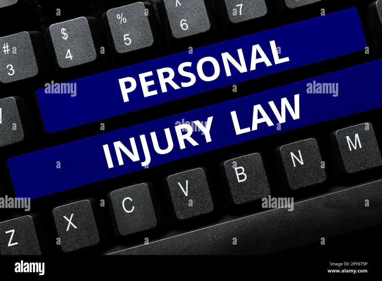Inspiration showing sign Personal Injury Law. Concept meaning being ...