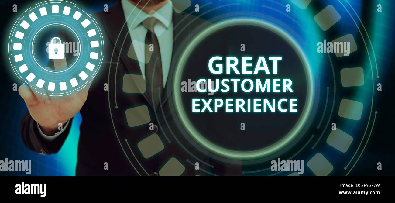 Writing displaying text Great Customer Experience. Business overview ... Writing displaying text Great Customer Experience. Business overview ...
