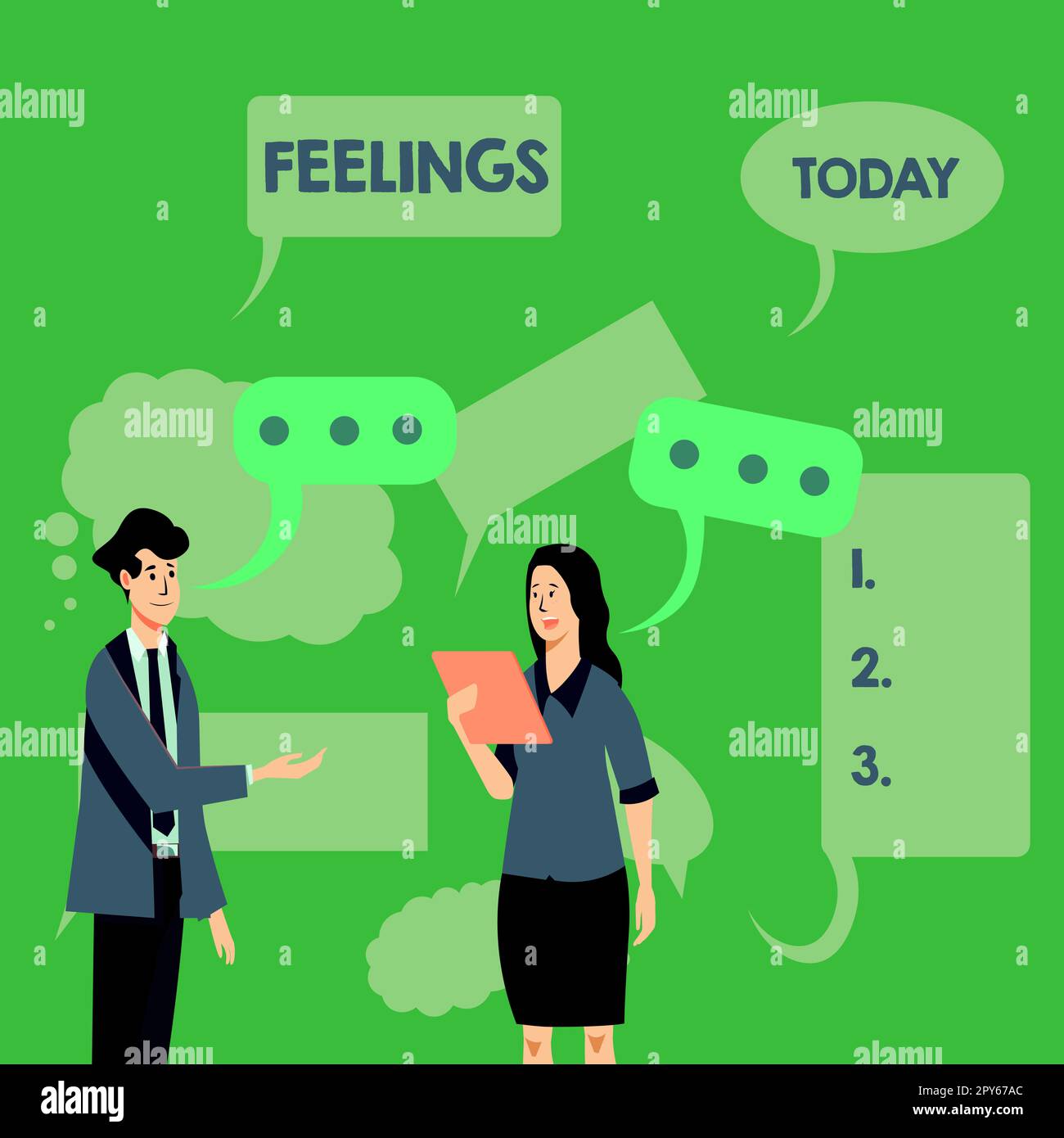 Conceptual caption Feelings. Business idea causing happy positive ...