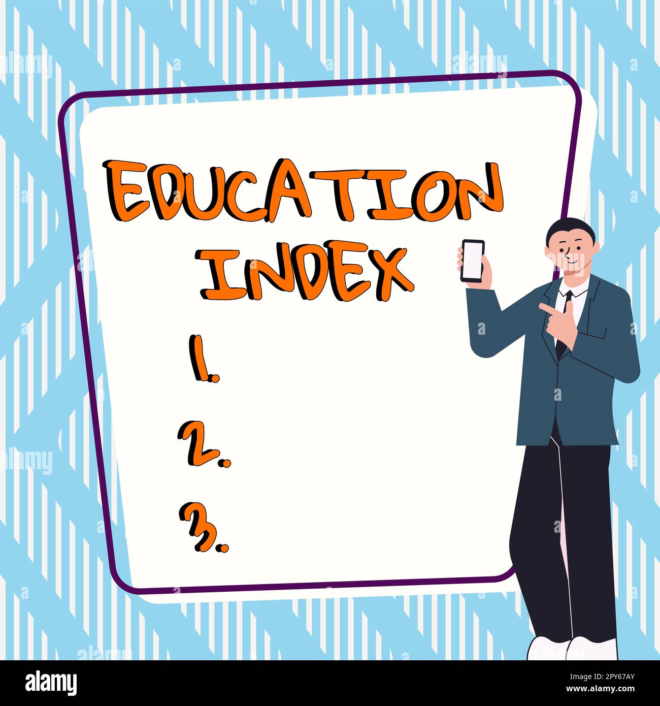 Handwriting text Education Index. Internet Concept aiming to meet learning needs of all children ...