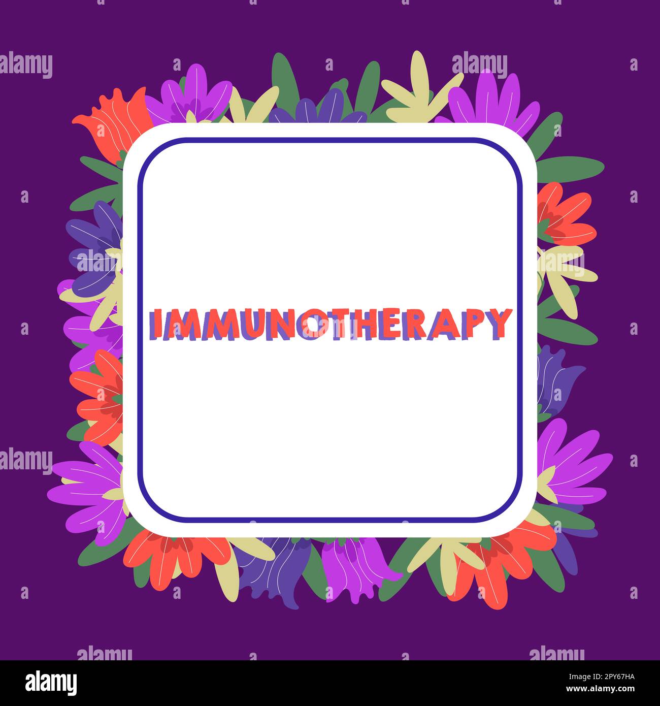 Sign displaying Immunotherapy. Concept meaning treatment or prevention ...