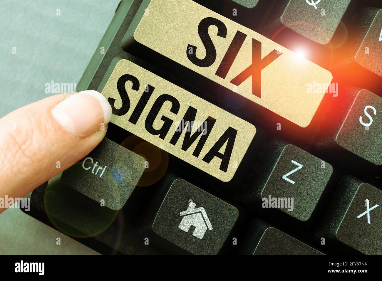 Text showing inspiration Six Sigma. Internet Concept management ...