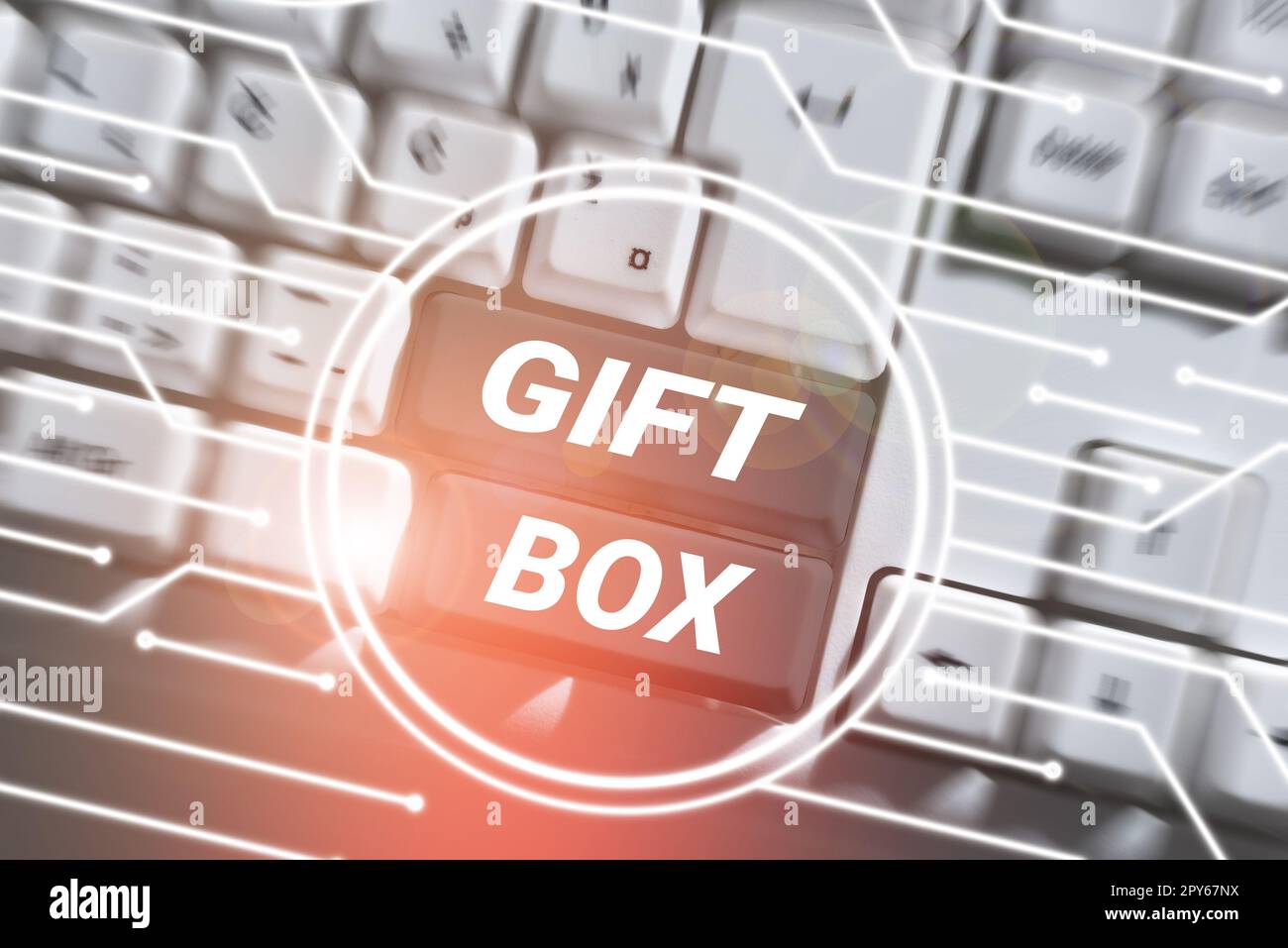 Sign displaying Gift Box. Internet Concept A small cointainer with ...