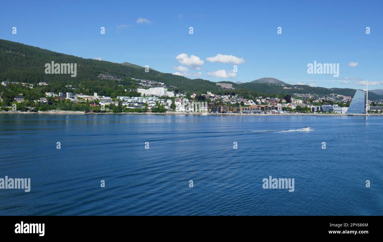 Molde from the water side, Norway Stock Photo - Alamy