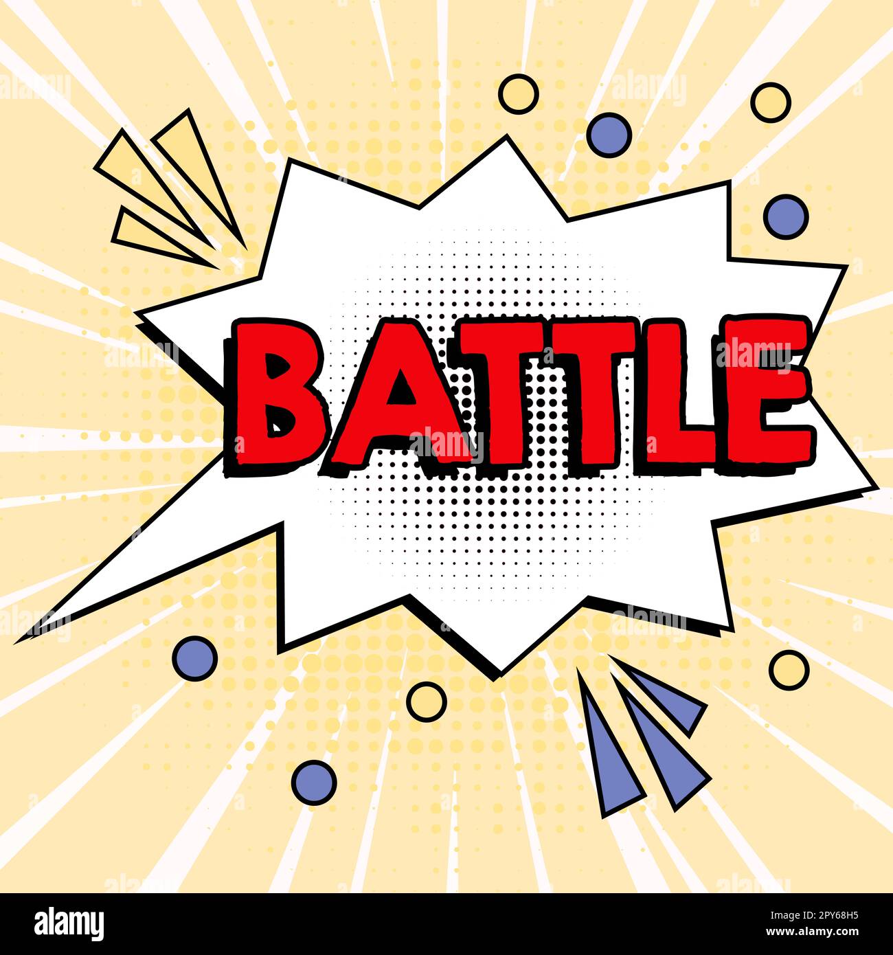 Handwriting text Battle. Concept meaning violent fight between groups ...