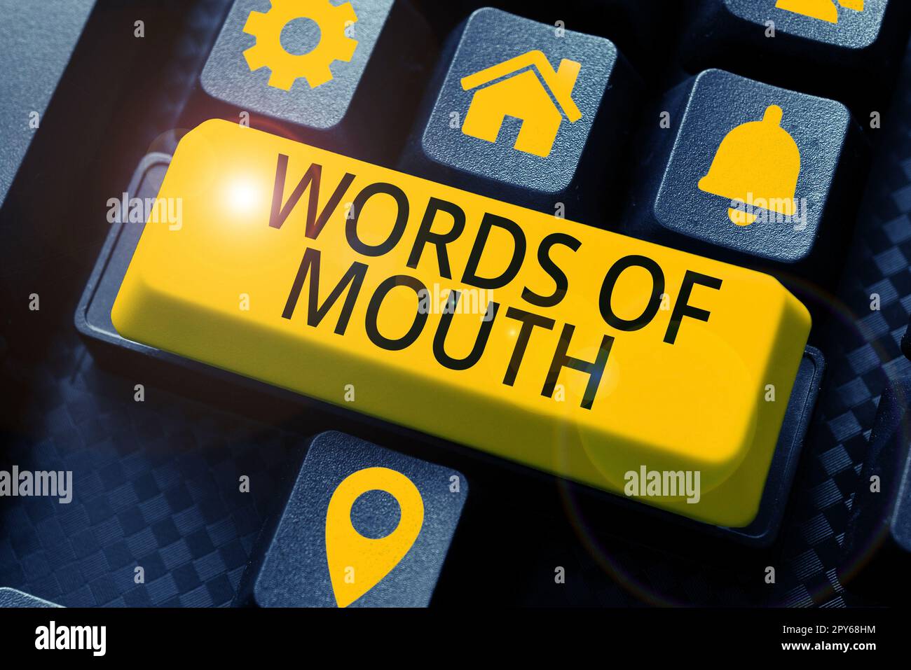 Text sign showing Words Of Mouth. Business showcase simple statement ...