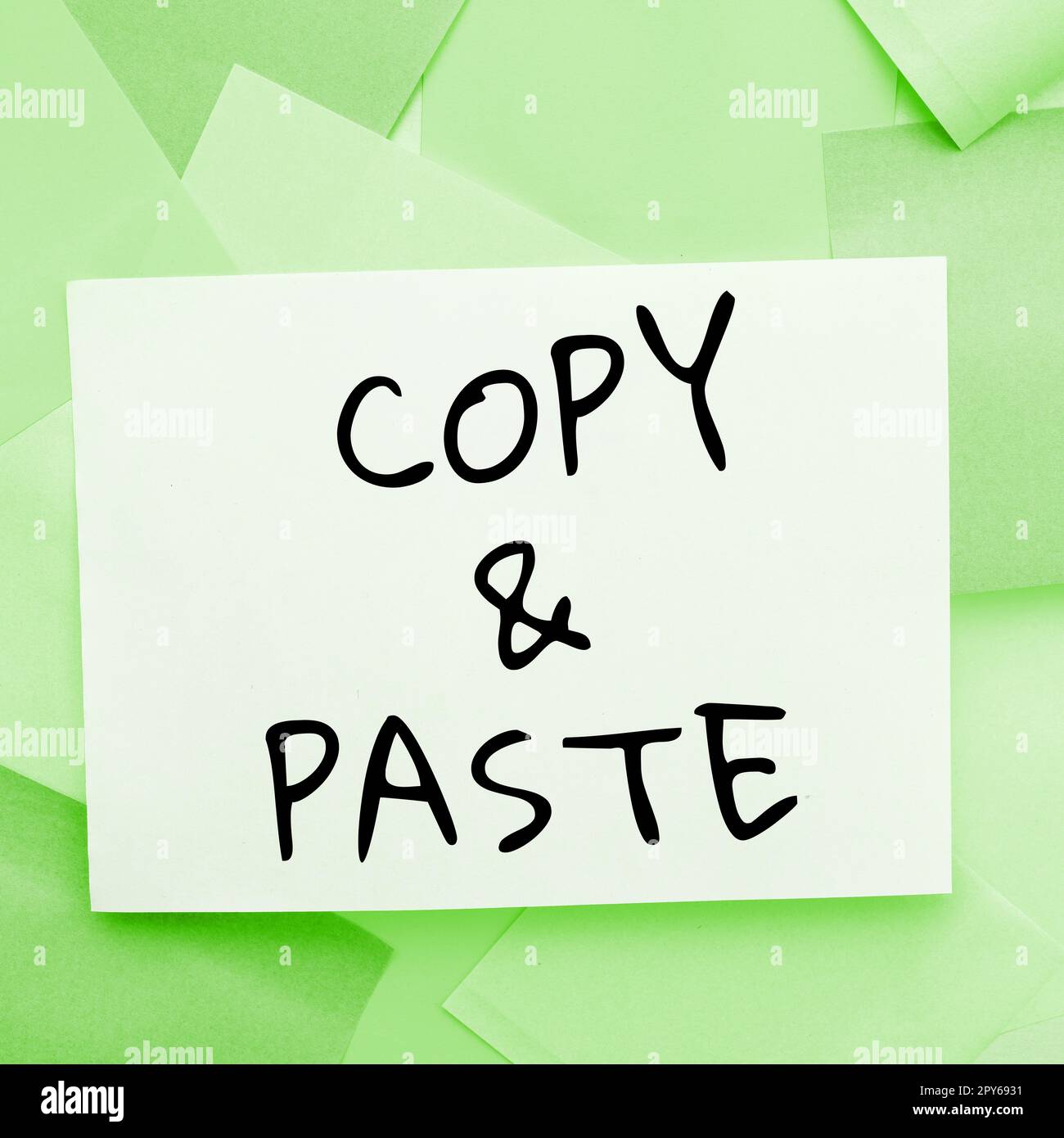 Writing displaying text Copy Paste. Word Written on an imitation ...