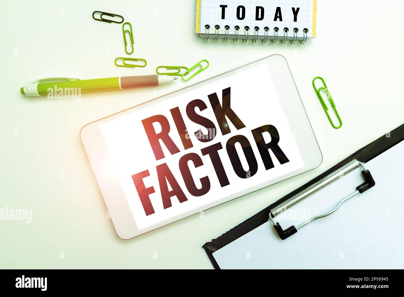 Text sign showing Risk Factor. Concept meaning Something that rises the ...