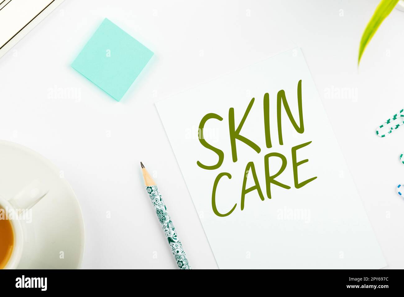 Writing displaying text Skin Care. Word for things that you do or use ...