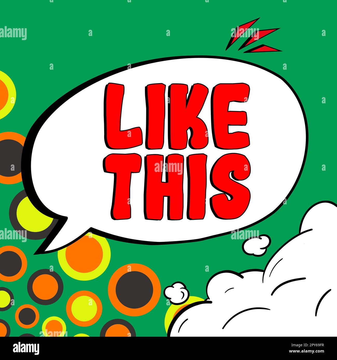 Text sign showing Like This. Business showcase An action refering to ...