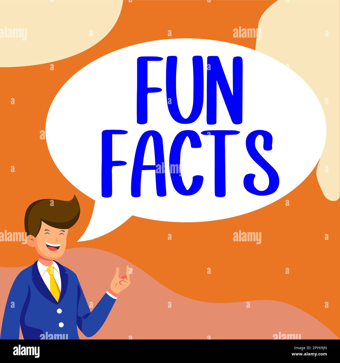 Conceptual caption Fun Facts. Internet Concept short interesting trivia ...
