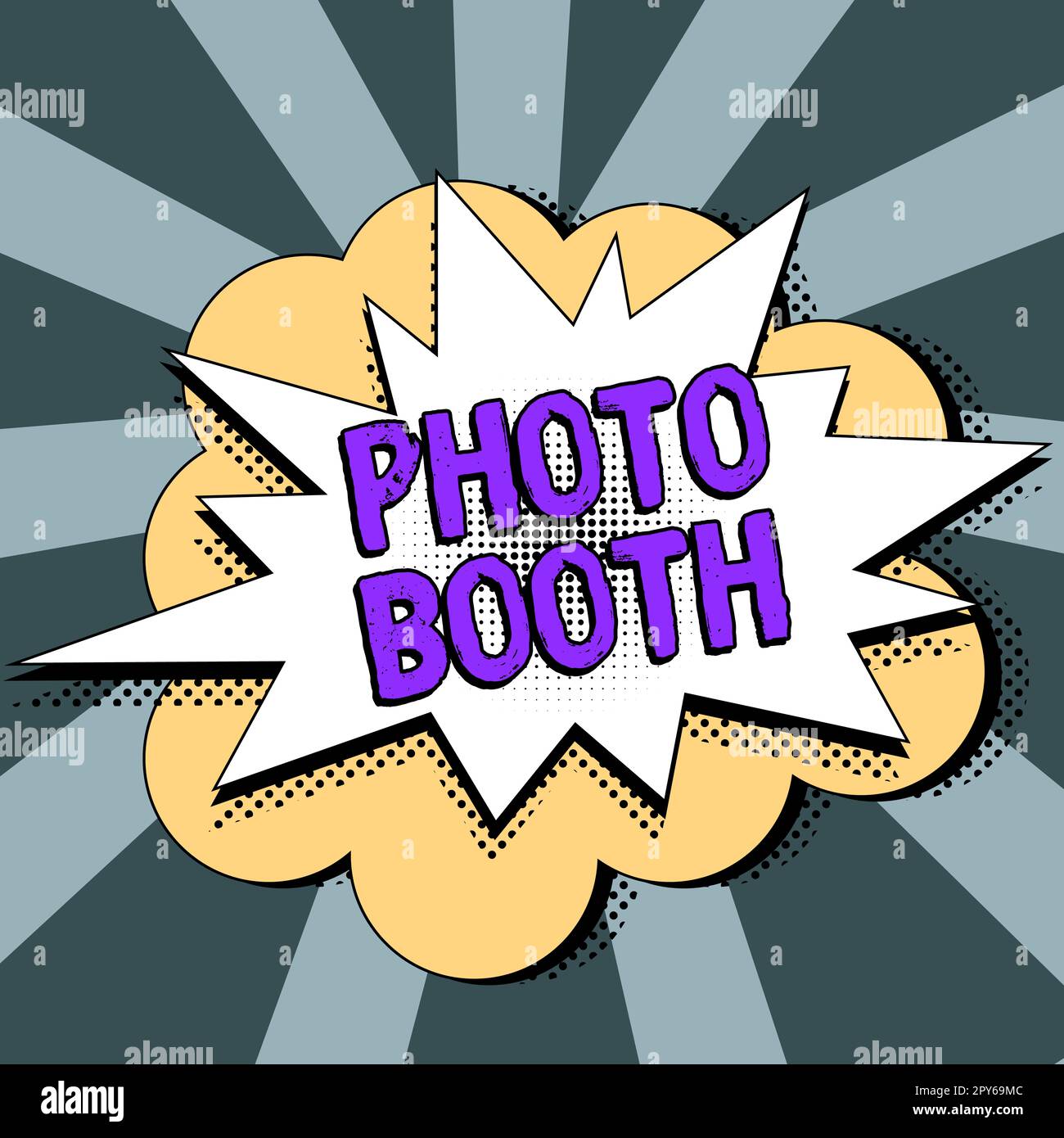 Handwriting text Photo Booth, Concept meaning form of photo sharing and ...