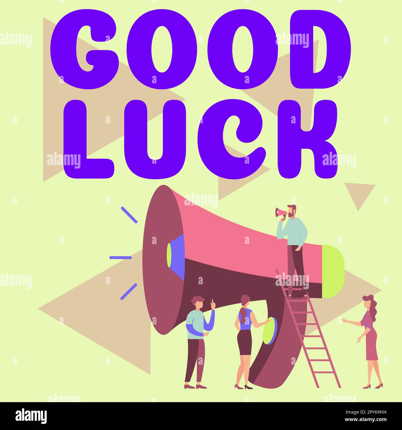 Sign displaying Good Luck. Conceptual photo A positive fortune or a ...