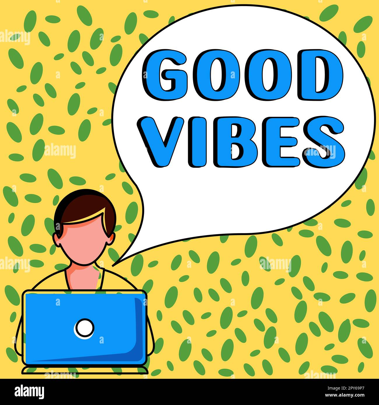 Handwriting text Good Vibes. Business concept slang phrase for the ...