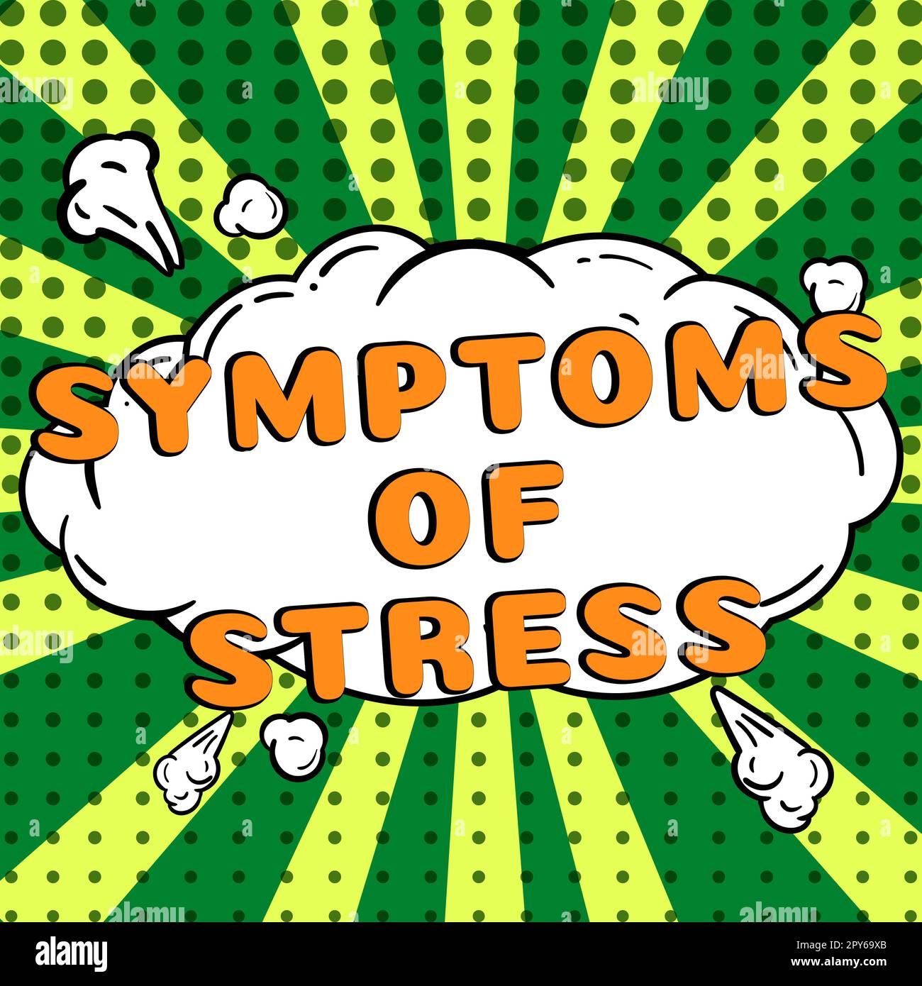 Hand writing sign Symptoms Of Stress. Business showcase serving as ...