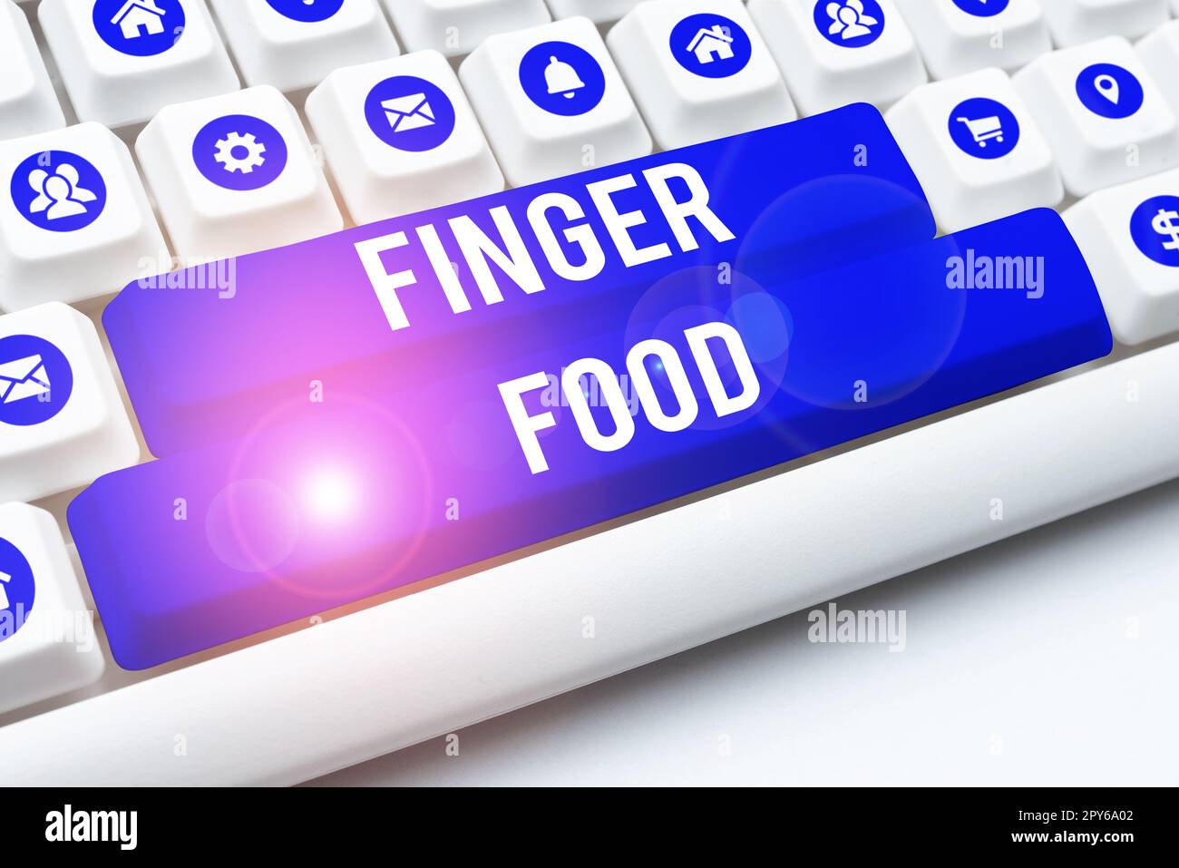 Inspiration showing sign Finger Food. Business concept products and ...