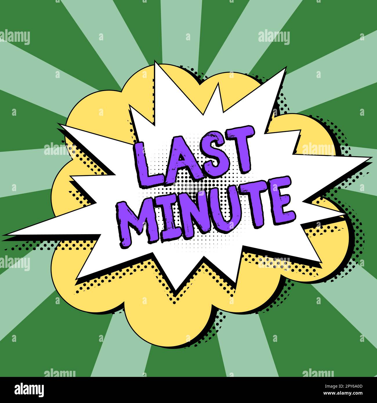 Hand writing sign Last Minute. Business concept done or occurring at ...