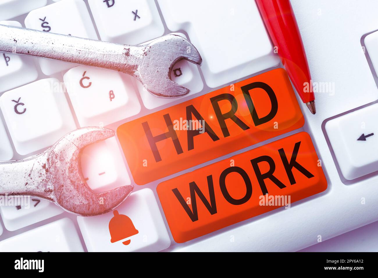 Sign displaying Hard Work. Concept meaning always putting a lot of ...