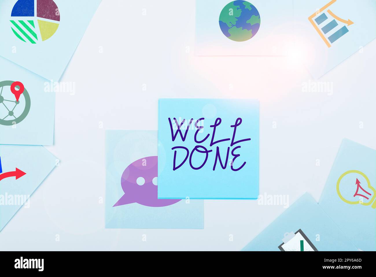 Text sign showing Well Done. Business concept Peform accurately and ...