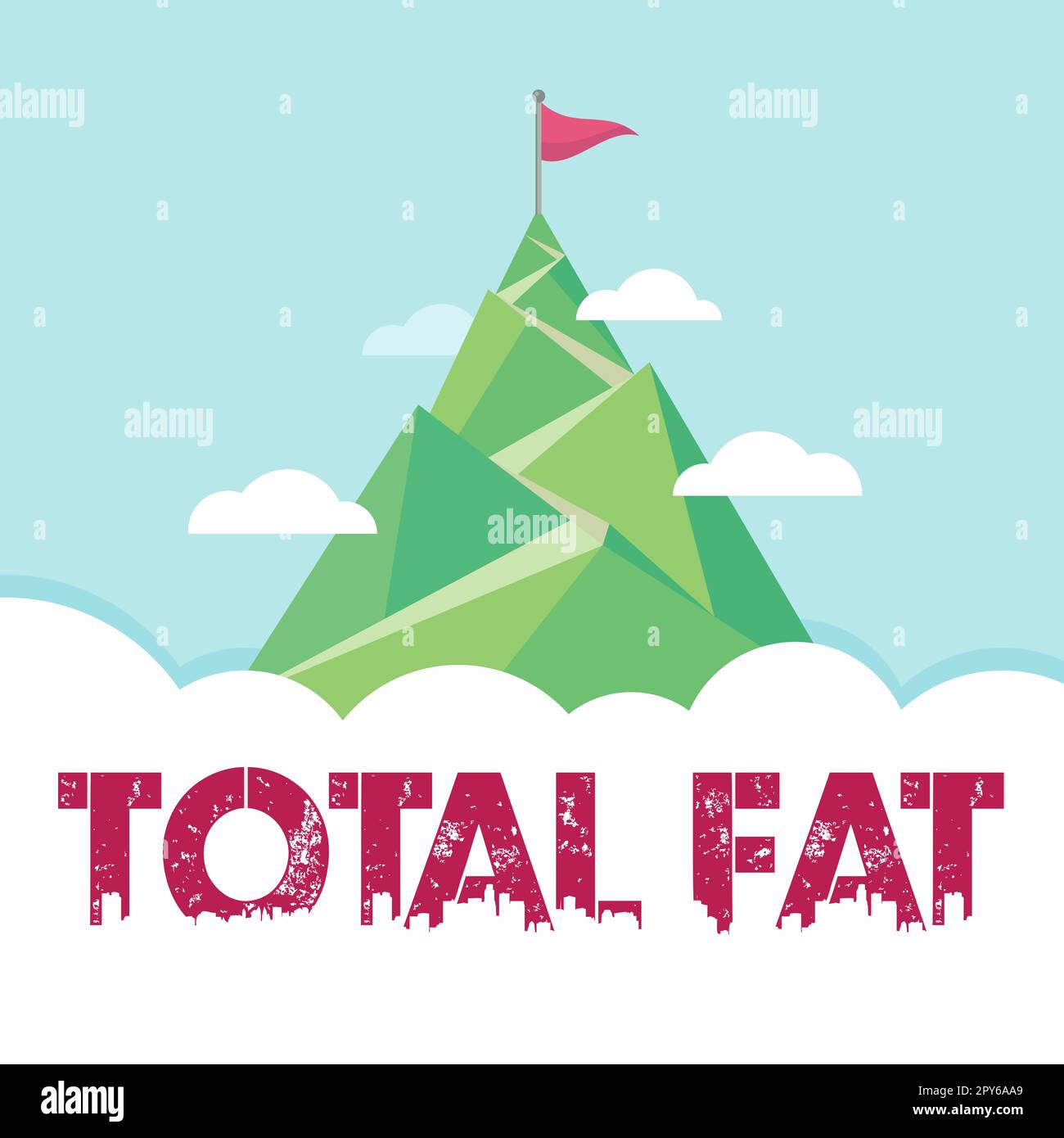 Text sign showing Total Fat. Internet Concept combined value of the ...