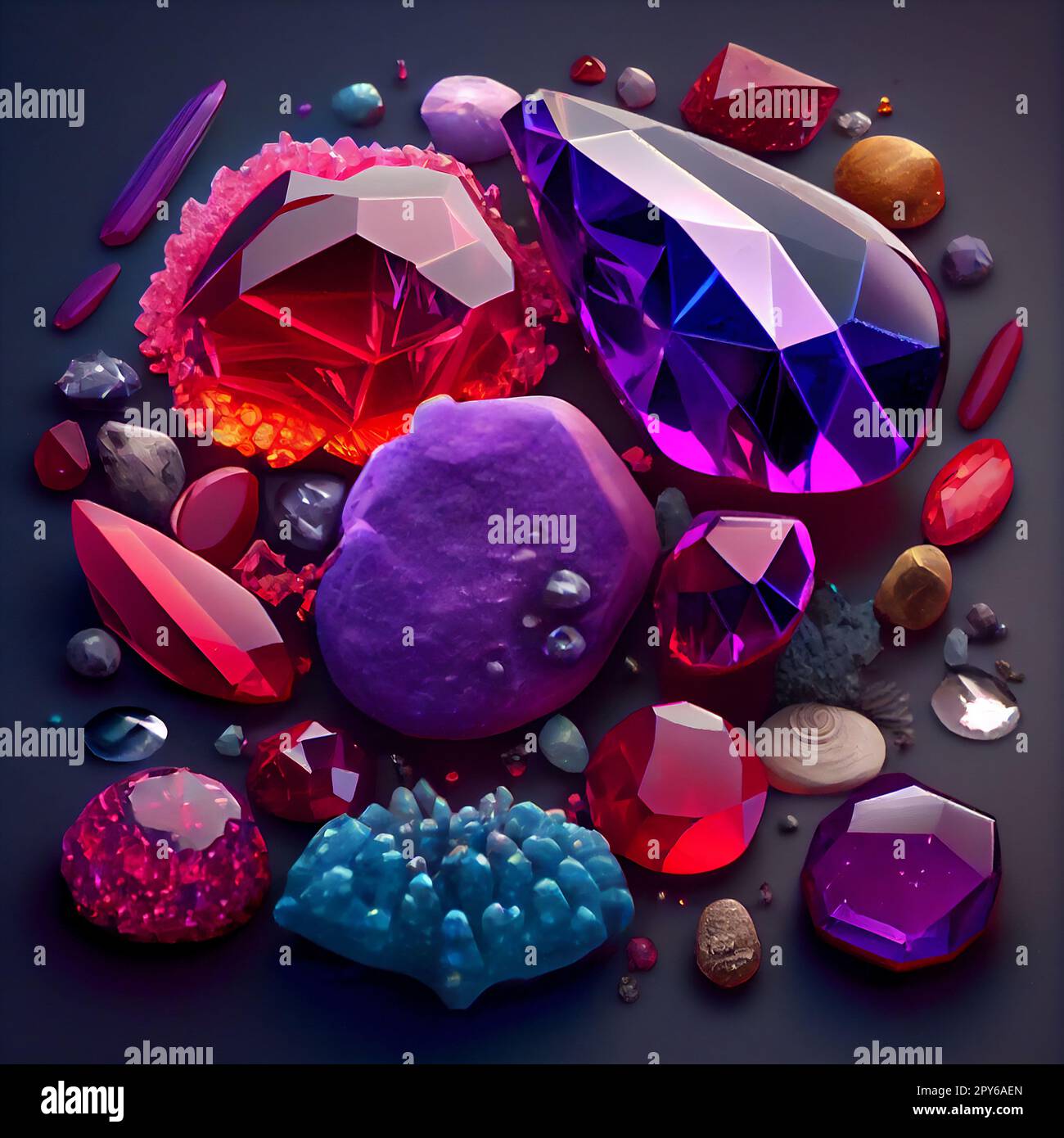 Precious and semiprecious stones hi-res stock photography and images ...