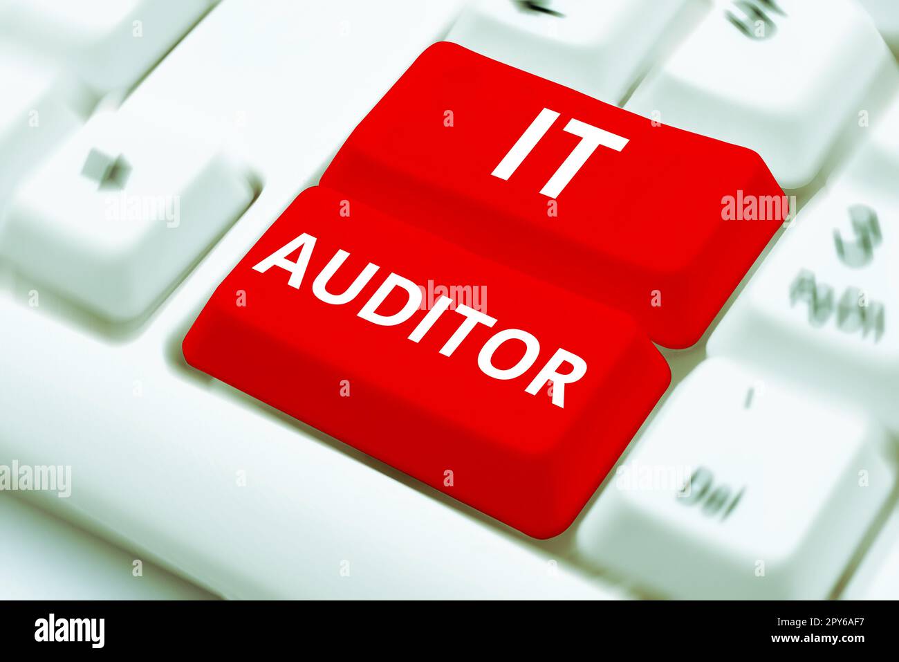 Text showing inspiration It Auditor. Concept meaning person authorized to review and verify the ...