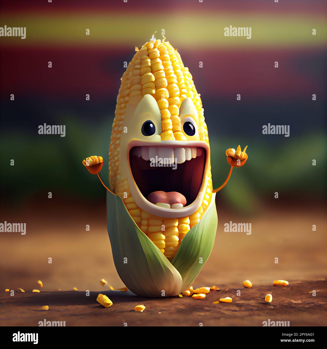 Cartoon corn hi-res stock photography and images - Alamy