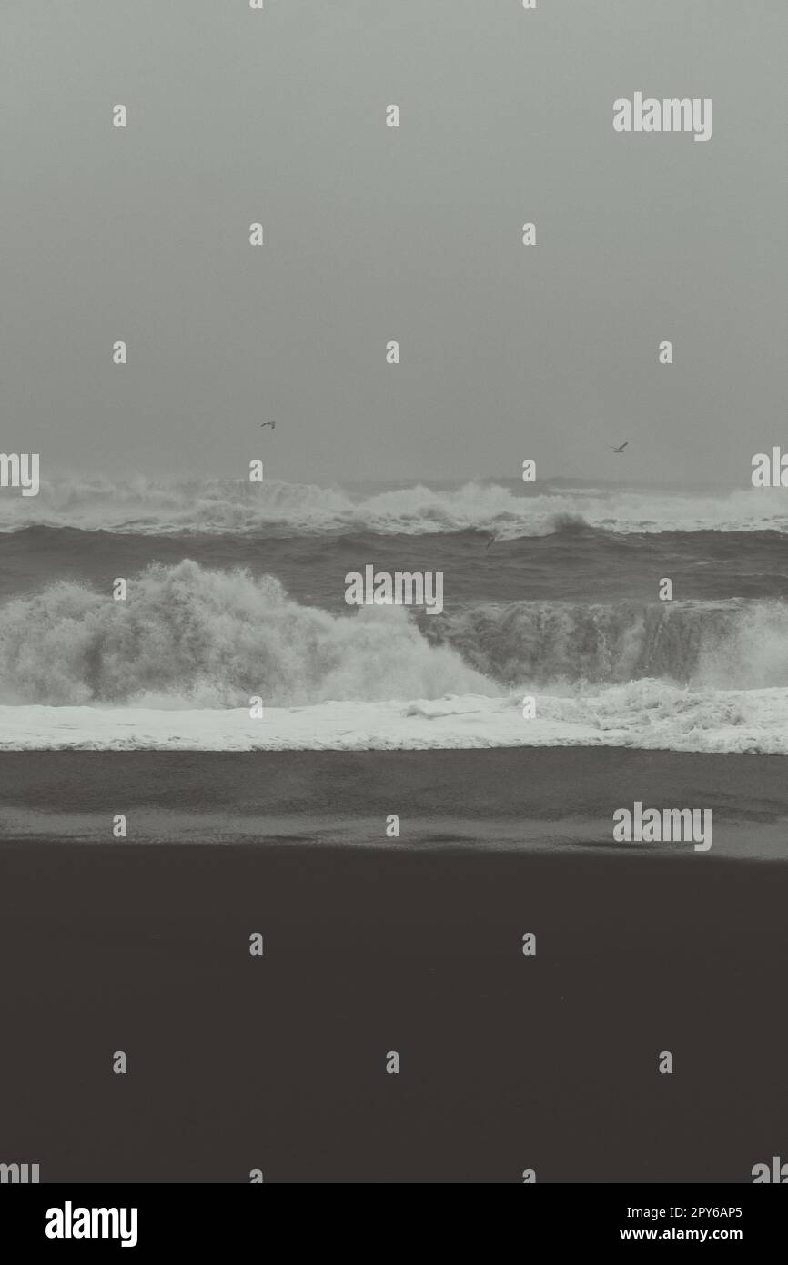 Stormy weather at the beach hi-res stock photography and images - Alamy