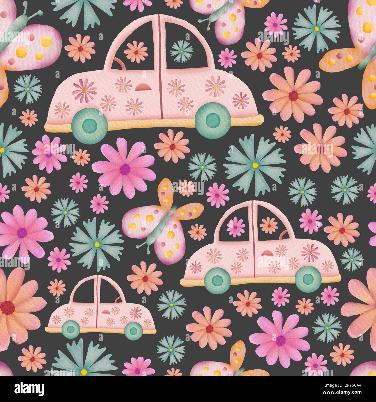 Watercolor repeat seamless pattern hi-res stock photography and images - Alamy