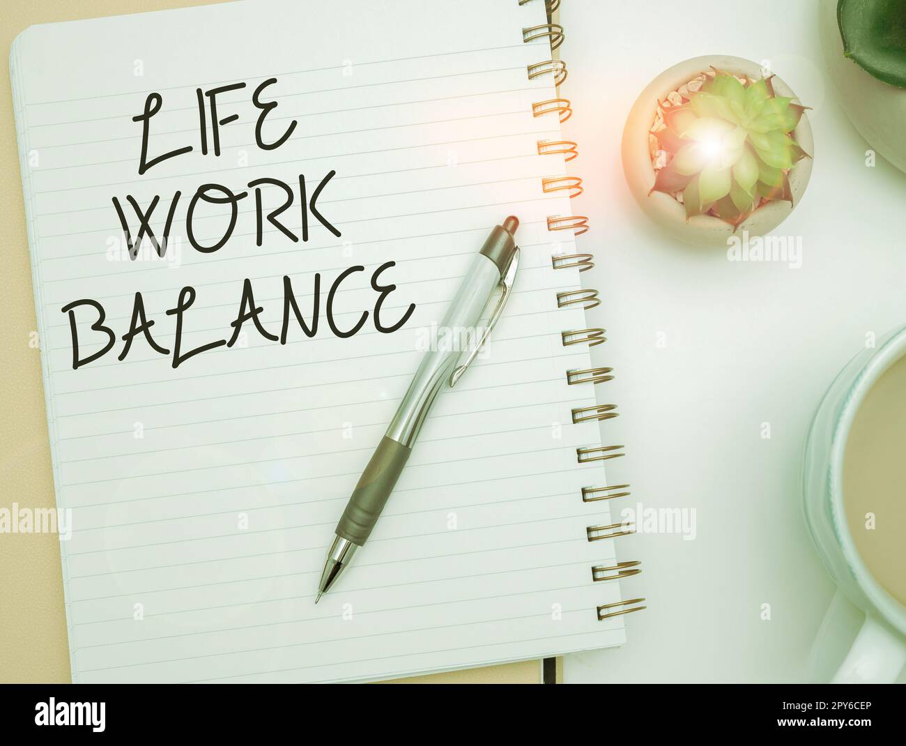Text sign showing Life Work Balance. Business idea stability person ...