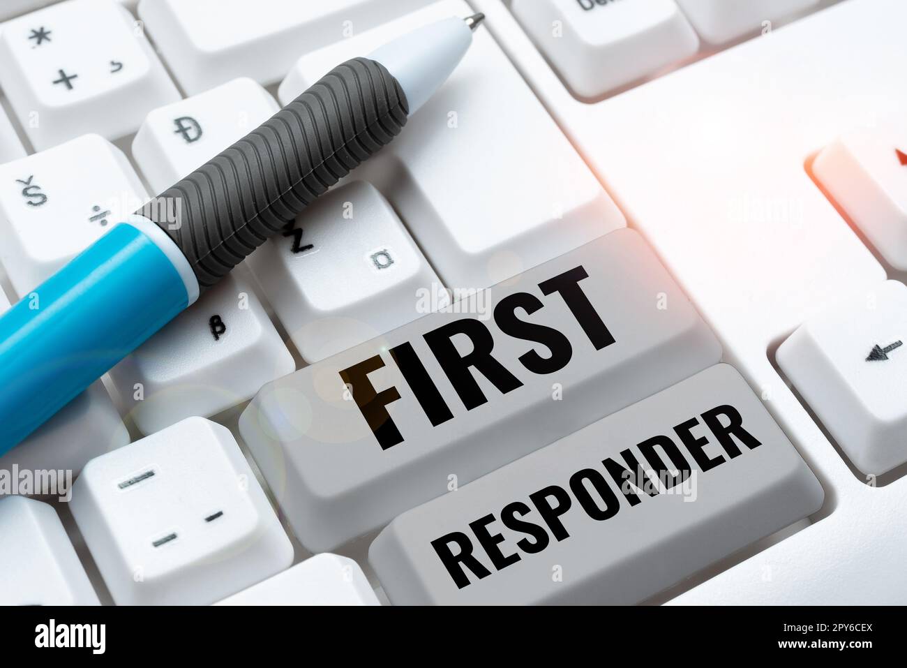 Conceptual display First Responder. Word for a person who is ... Conceptual display First Responder. Word for a person who is ...