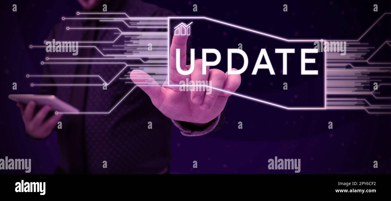 Text caption presenting Update. Word for Up to date Make something more ... Text caption presenting Update. Word for Up to date Make something more ...