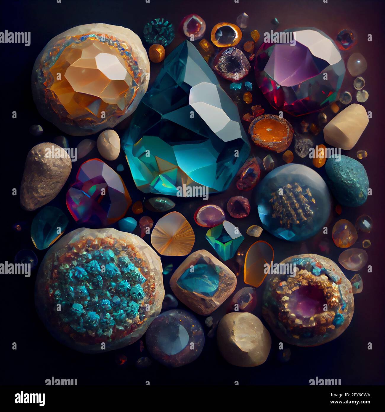 Precious and semiprecious stones hi-res stock photography and images ...