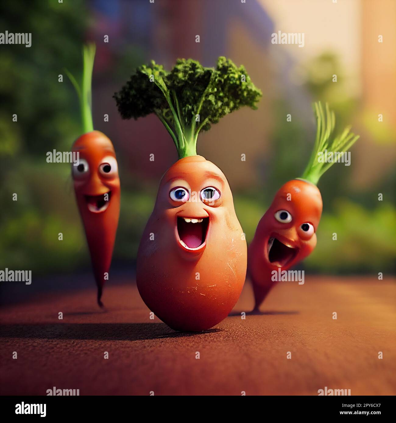 Happy smiling carrots Stock Photo - Alamy