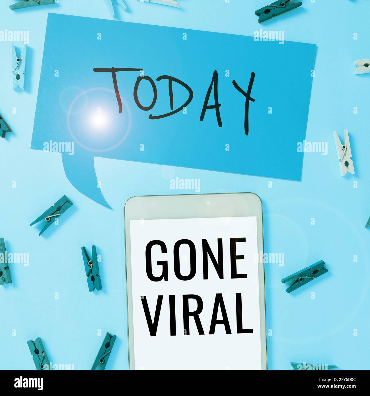 Conceptual caption Gone Viral. Internet Concept link that spreads ...