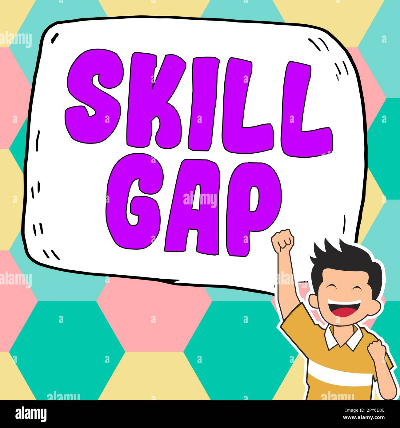 Writing displaying text Skill Gap. Word for Refering to a person's ...