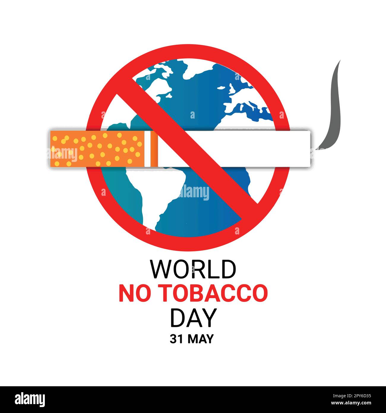 Vector Illustration Of World No Tobacco Day. Suitable for greeting card ...