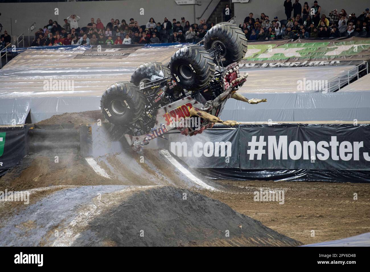 Zombie driven by Bari Musawwir (cq) attempts a backflip during the ...