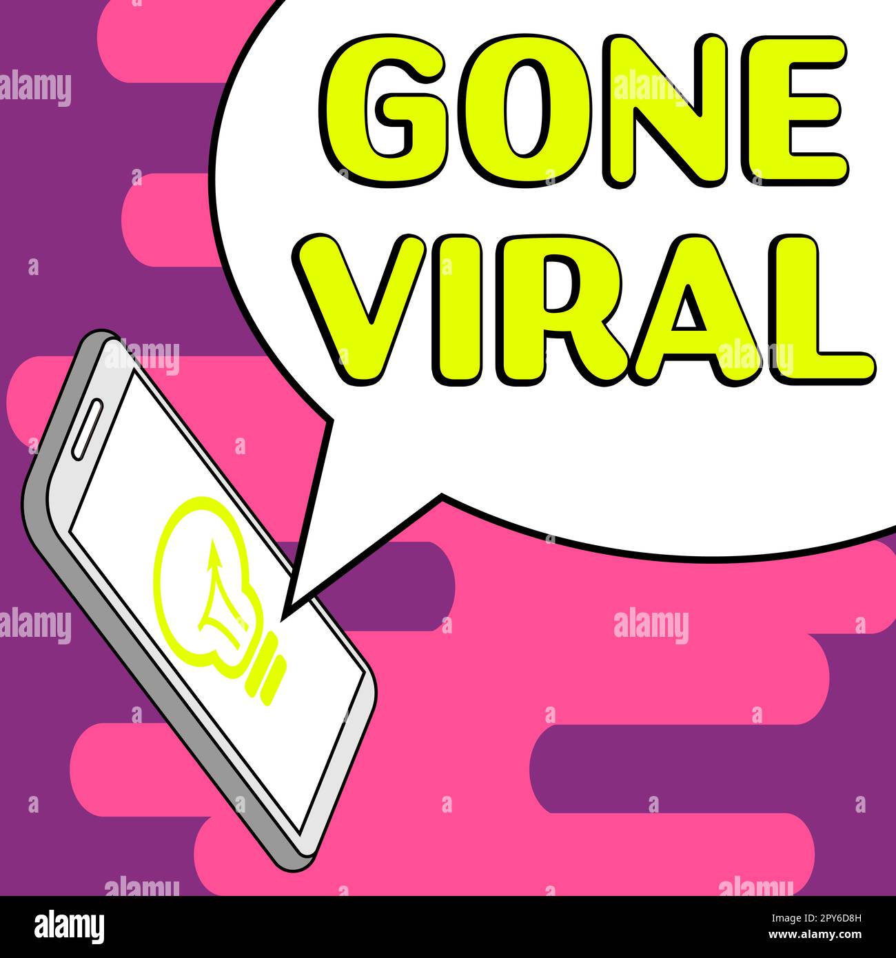 Text showing inspiration Gone Viral. Business approach link that ... Text showing inspiration Gone Viral. Business approach link that ...