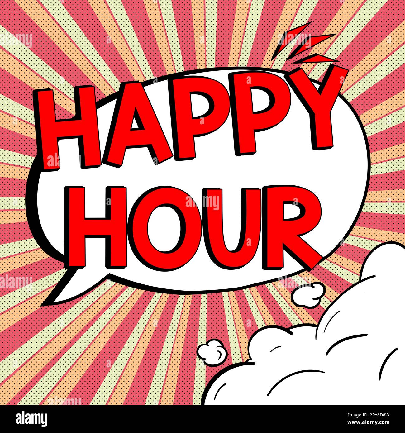 Text sign showing Happy Hour. Concept meaning Spending time for ...