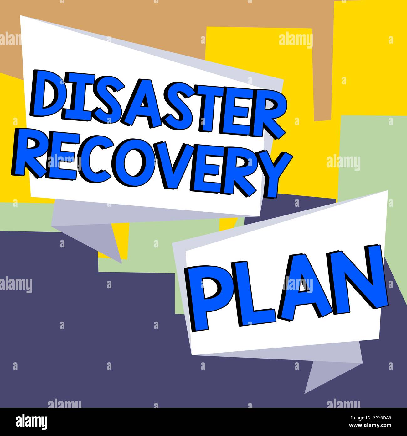 Hand writing sign Disaster Recovery Plan. Concept meaning having backup ...