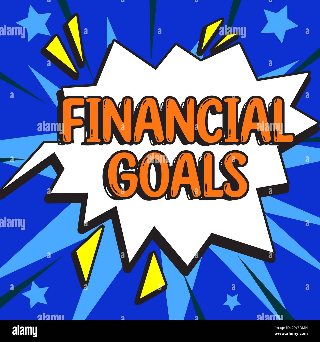 Sign displaying Financial Goals. Business overview targets usually ...