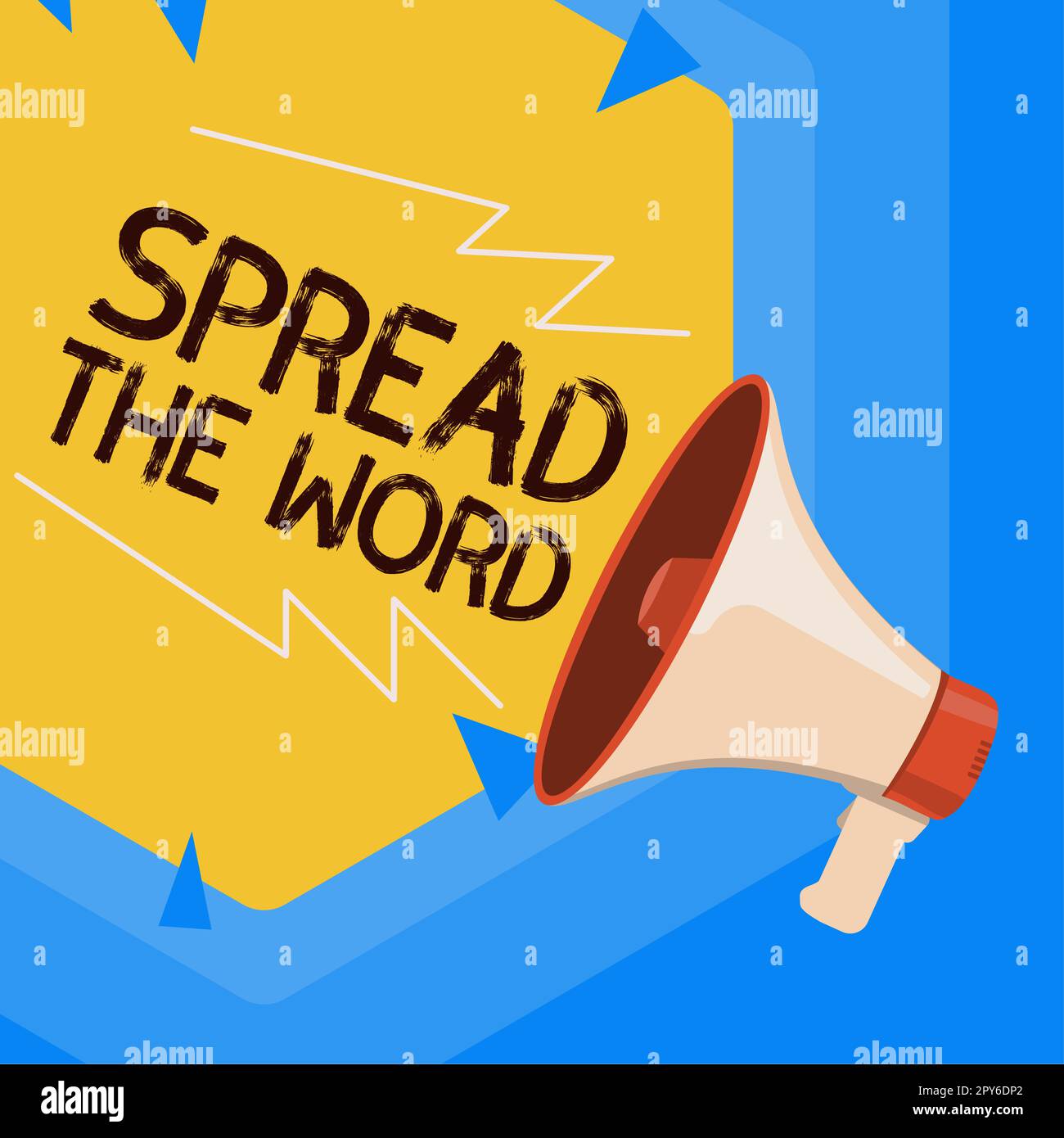 Inspiration showing sign Spread The Word. Concept meaning share the ...